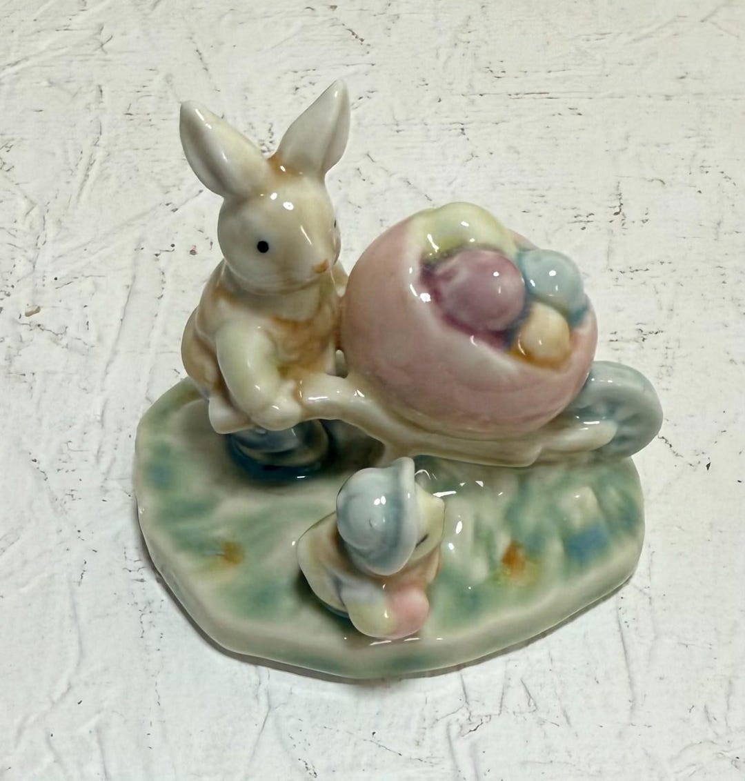 Vintage Albert Price Bunny With Chick Figurine Gardening Decor - Etsy