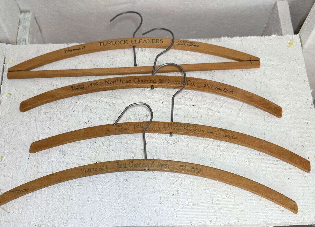 Vintage Wooden Hanger From San Francisco, Turlock and Stockton ...