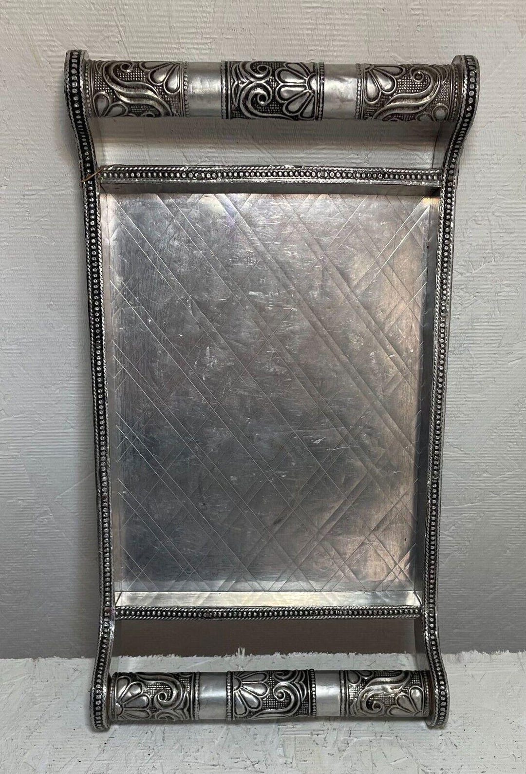 Vintage Aluminum Hand Tooled Mini Tray Rectangle Embossed - Etsy
