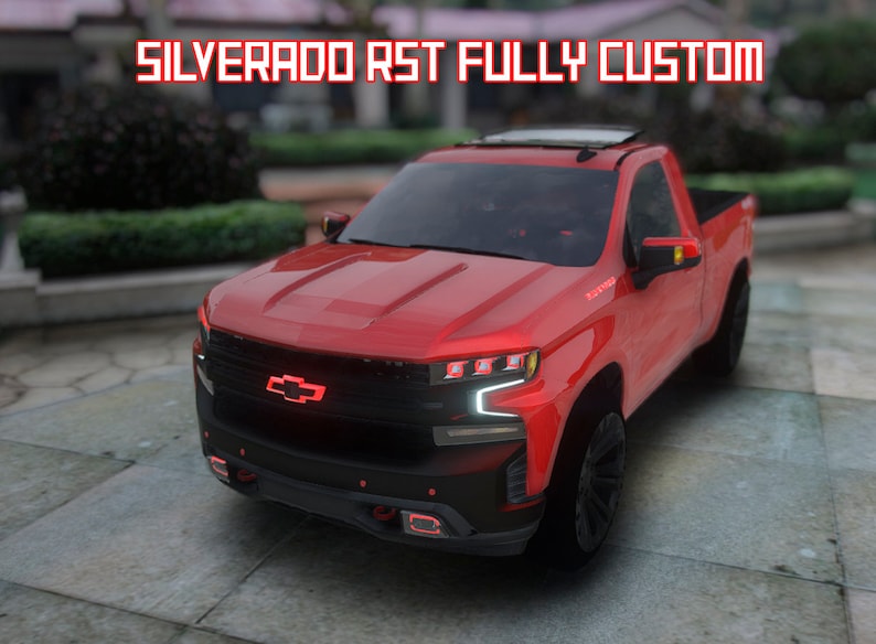 Chevy Silverado RST totalmente personalizada, lista para FiveM - Etsy ...