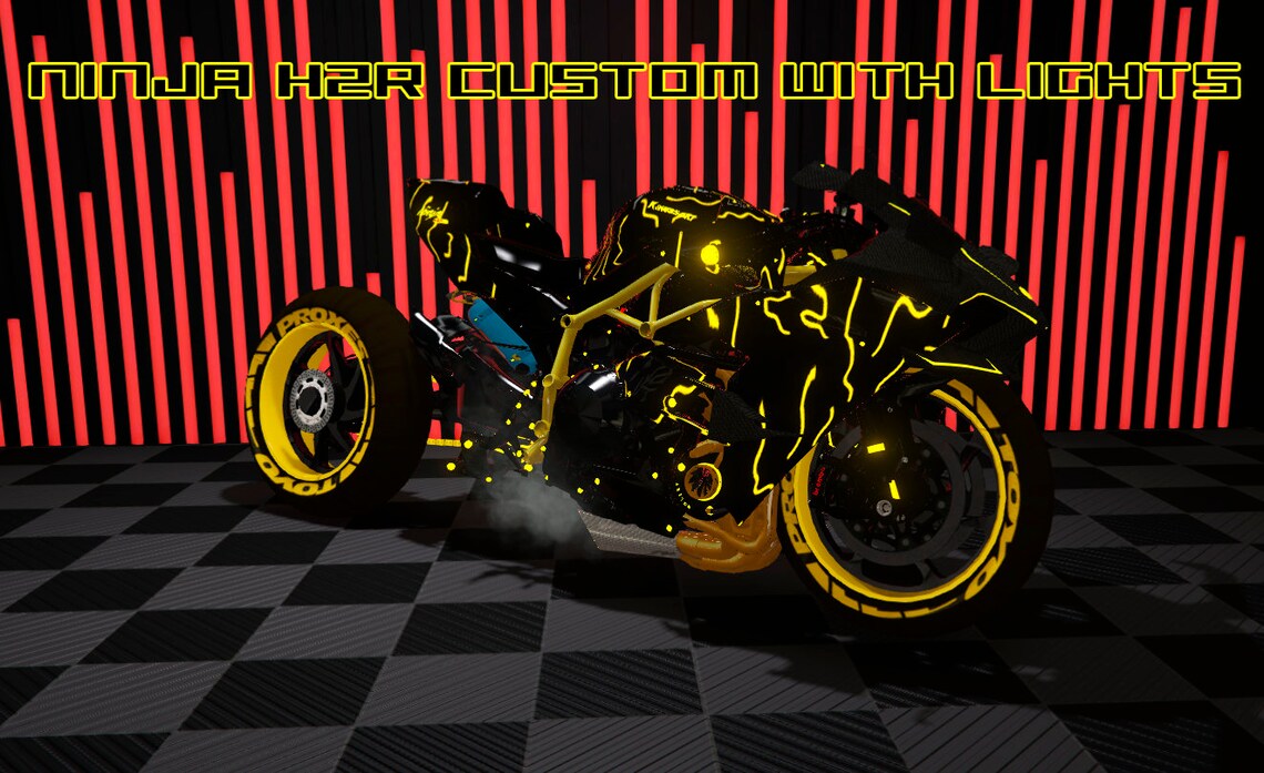 Ninja H2r Custom With Lights Fivem - Etsy