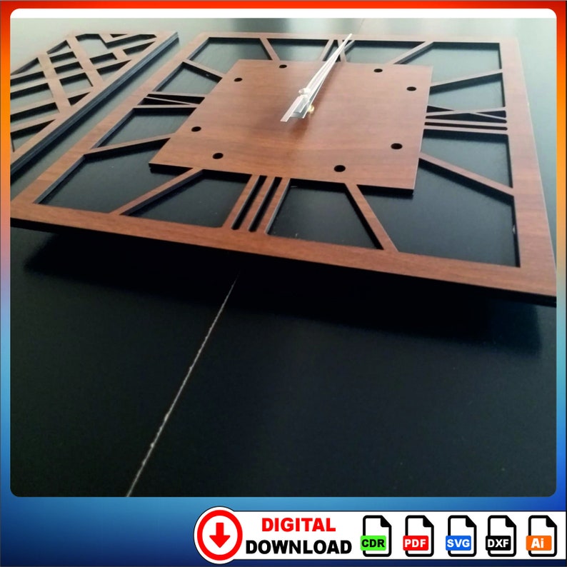 Laser Cut Clock Wall Decor Clock, Clock Models, Wall Decoration Clocks ...