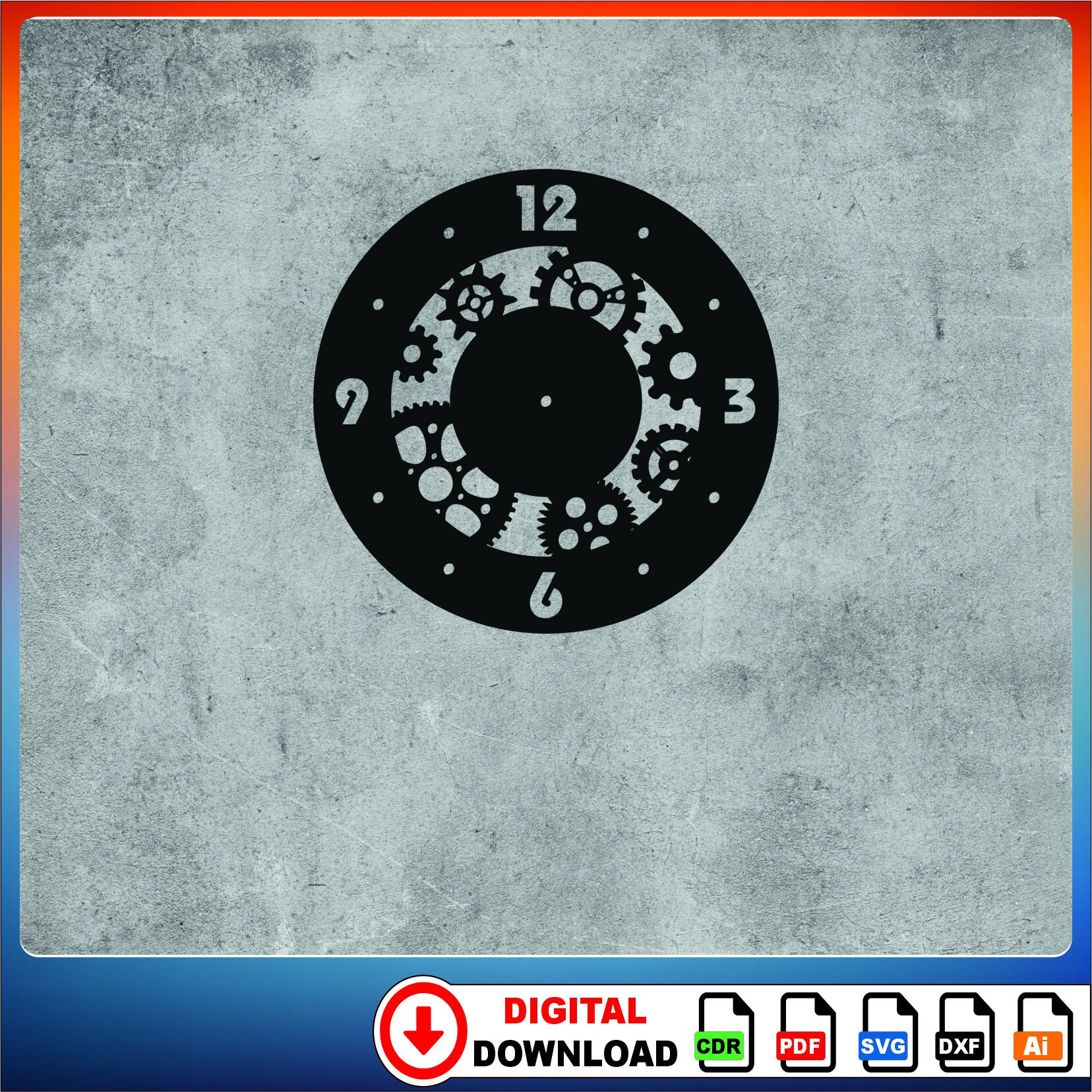 60 Laser Cut Clock Wall Decor Clocks, Clock Models, Wall Decoration ...