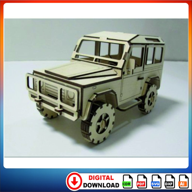 Land Rover Defender Laser Cutting 3D Model, Cnc Laser File, Laser Svg ...