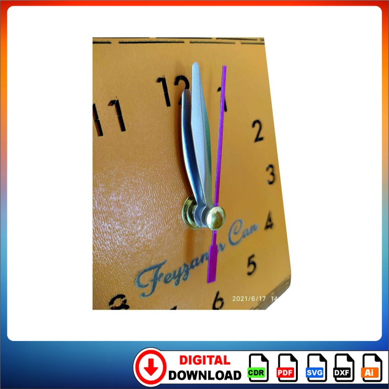 Table Decor Clock Laser Cut File SVG, Clock Models, Wall Decoration ...