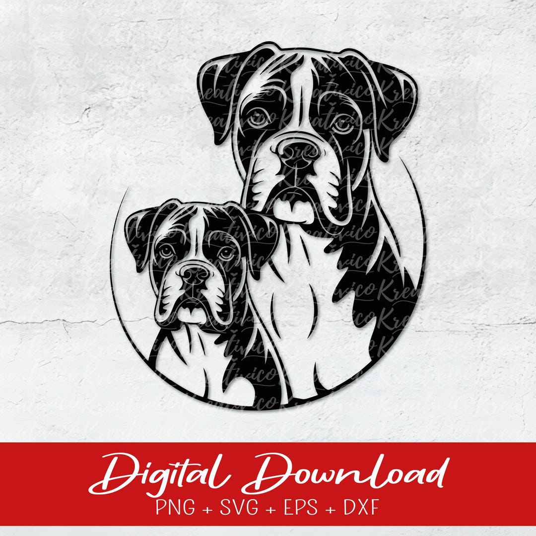Boxer SVG, Boxer Dog SVG, Boxer Clipart, Boxer Files for Cricut, Boxer ...