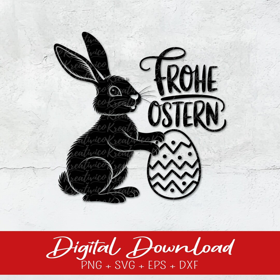SVG Bunny Happy Easter - Easter Bunny Eggs - SVG PNG Files - Easter ...