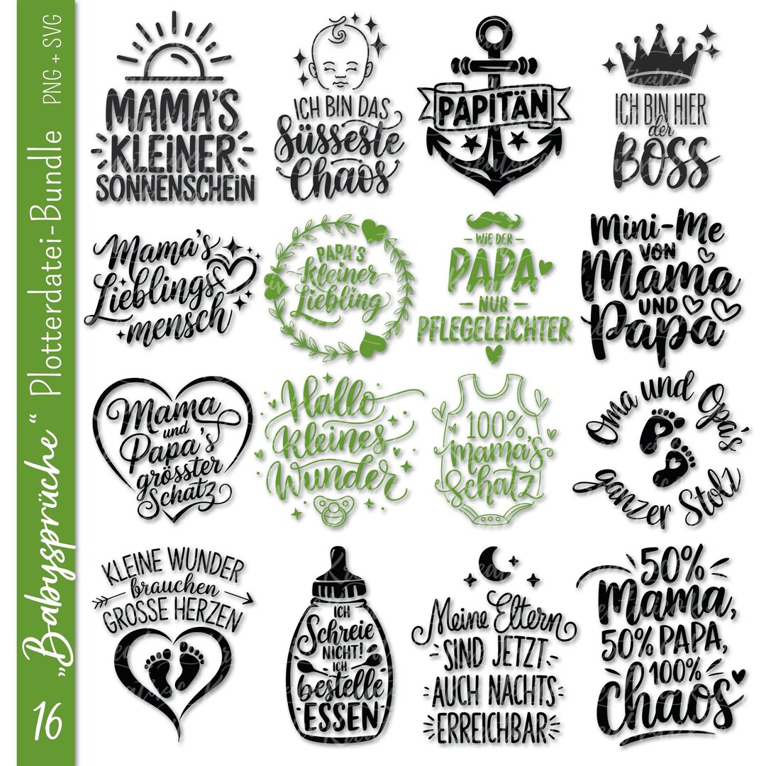 Baby Plotter File | SVG Plotter File | PNG Plotter File | German Baby ...