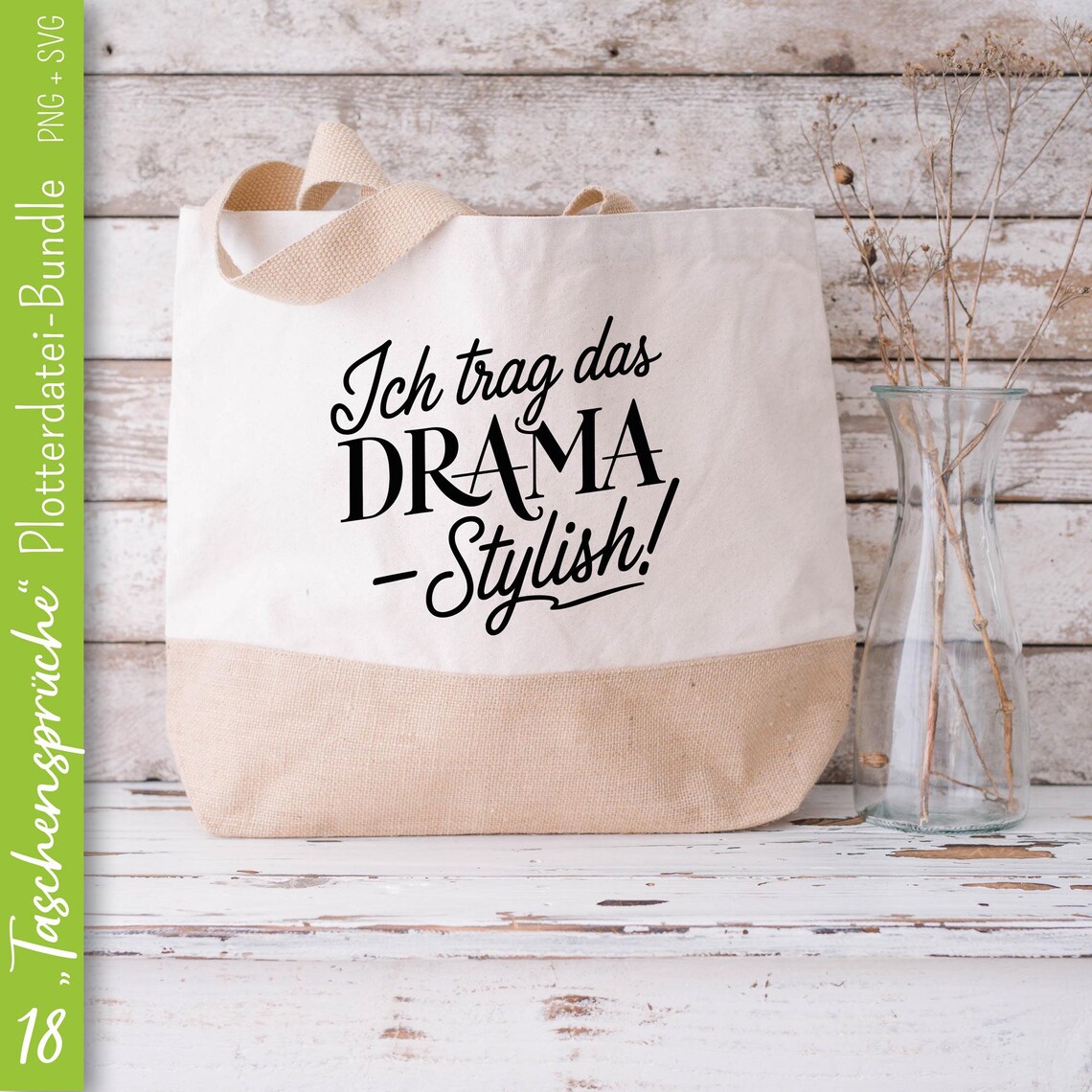German Sayings for Bags Plotter File | Bag Sayings Bundle SVG | Plot ...