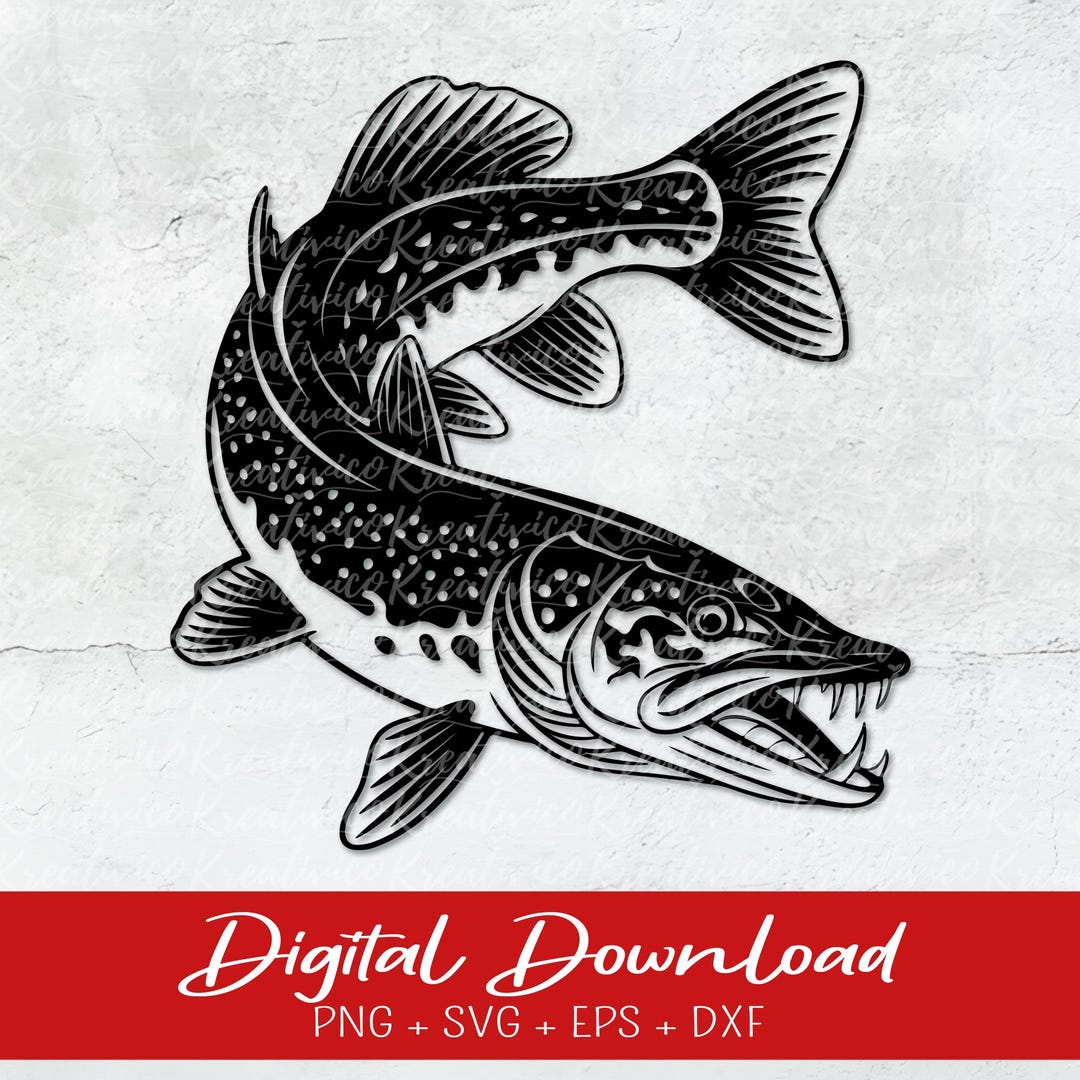 Pike SVG, PDF, PNG - Digital Download for Cutting, Engraving & Laser ...