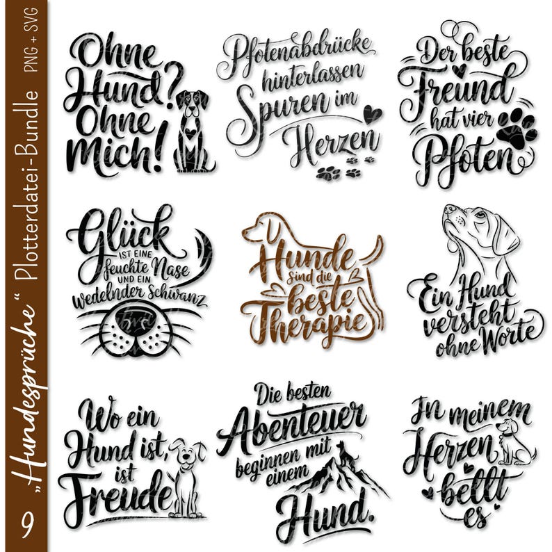 Plotterdatei Hund SVG PNG | Hundesprüche svg | Plotten Hunde | SVG Datei Hund | svg Hundespruch ...
