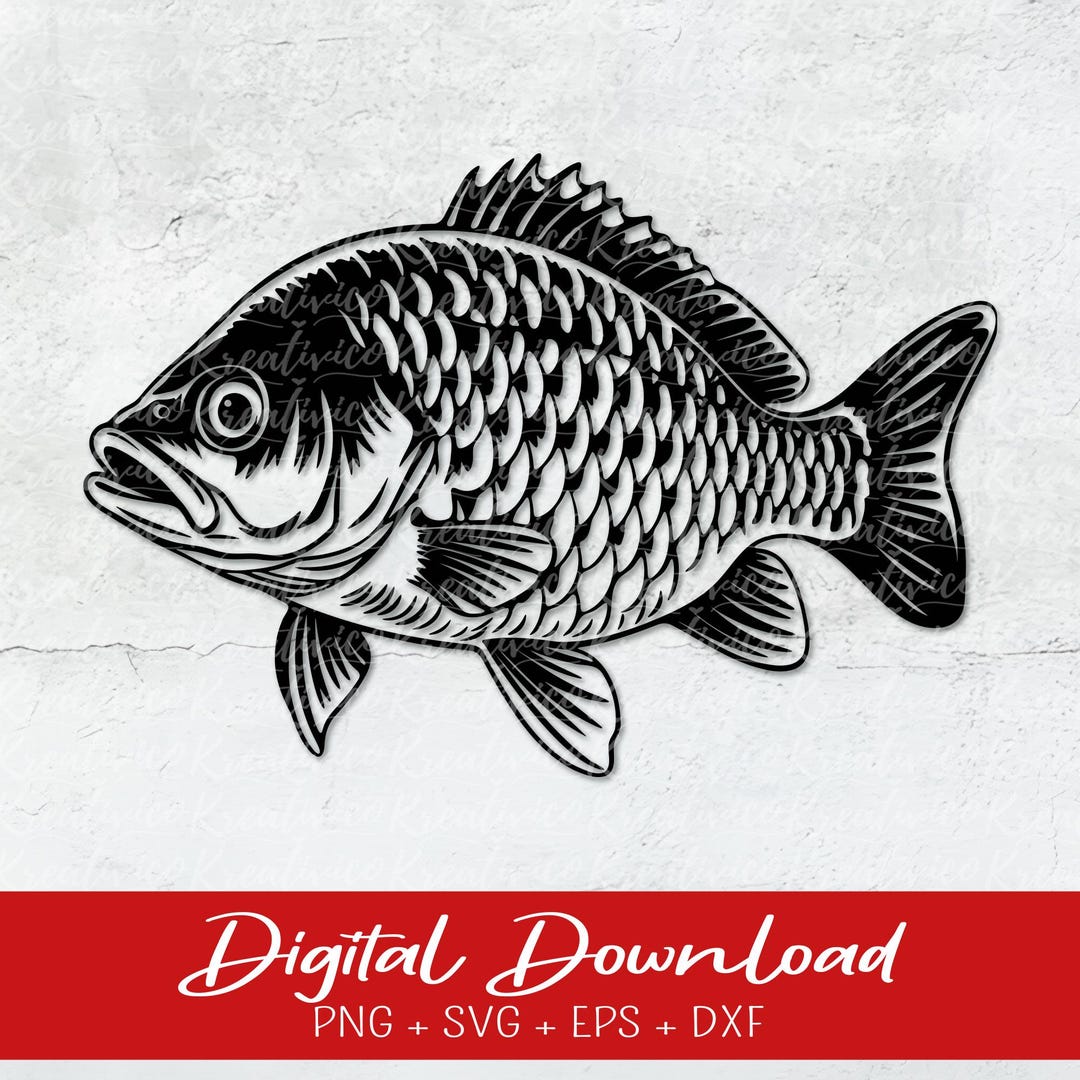 Carp SVG, PDF, PNG - Digital Download for Cutting, Engraving & Laser ...