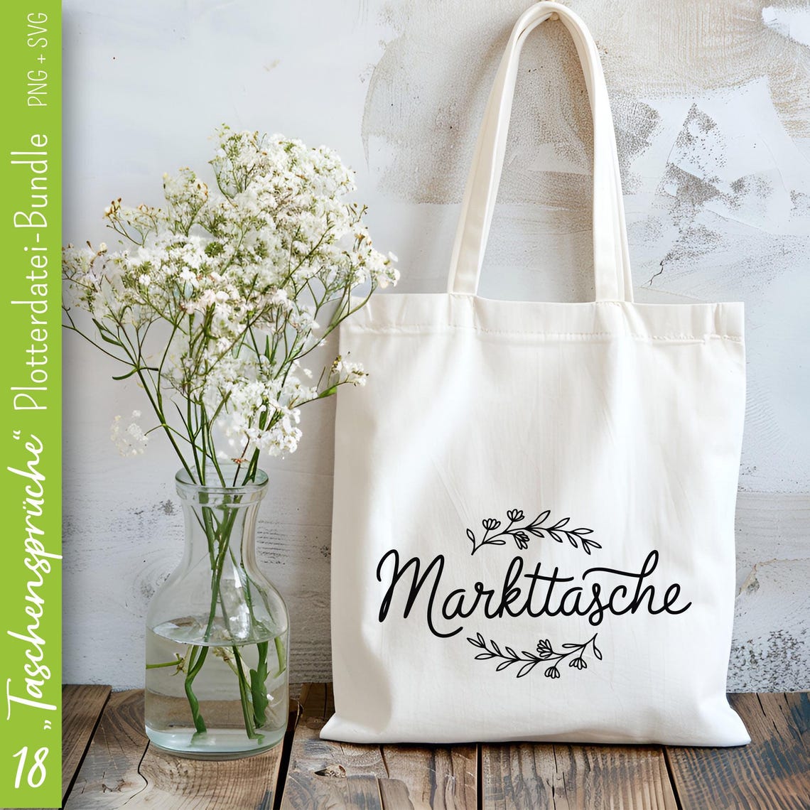 German Sayings for Bags Plotter File | Bag Sayings Bundle SVG | Plot ...