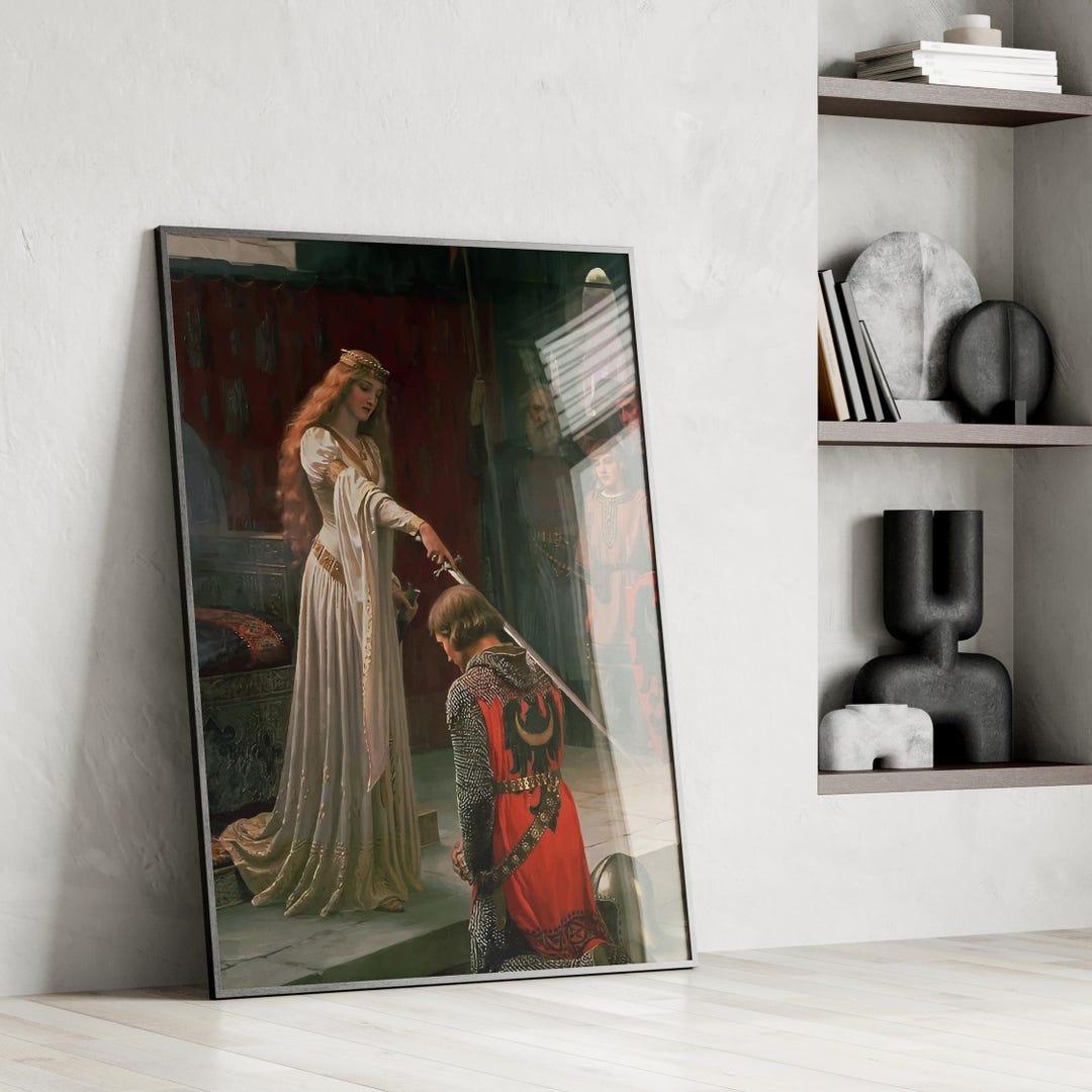 The Knighting Ceremony | Medieval Knight Art Print | Chivalry and Honor ...