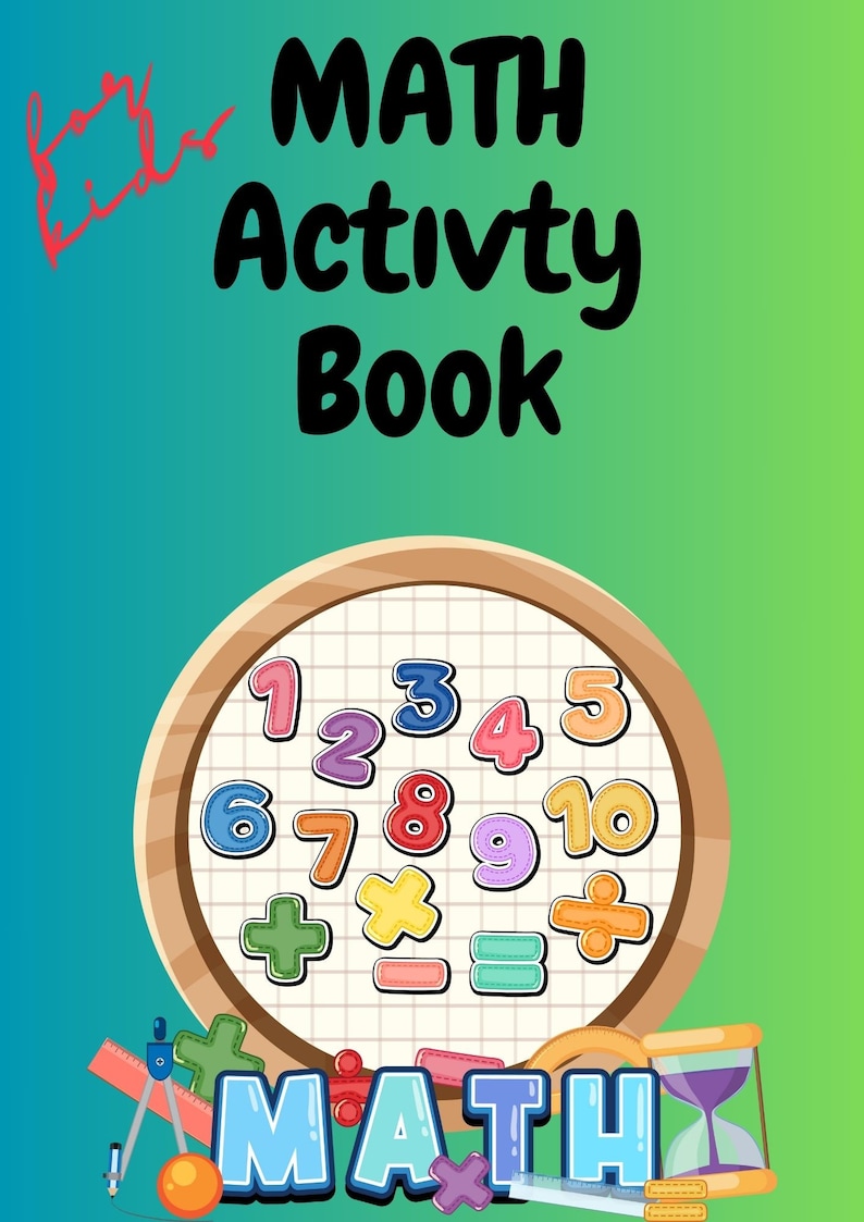 Math Activity Book Preschool Printable Learning Fun JPG, Math Activity ...