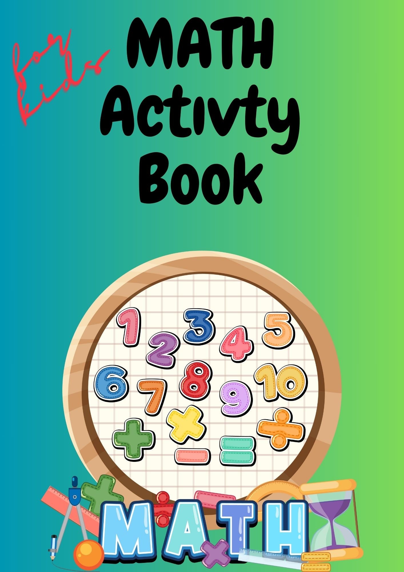 Math Activity Book Preschool Printable Learning Fun JPG, Math Activity ...