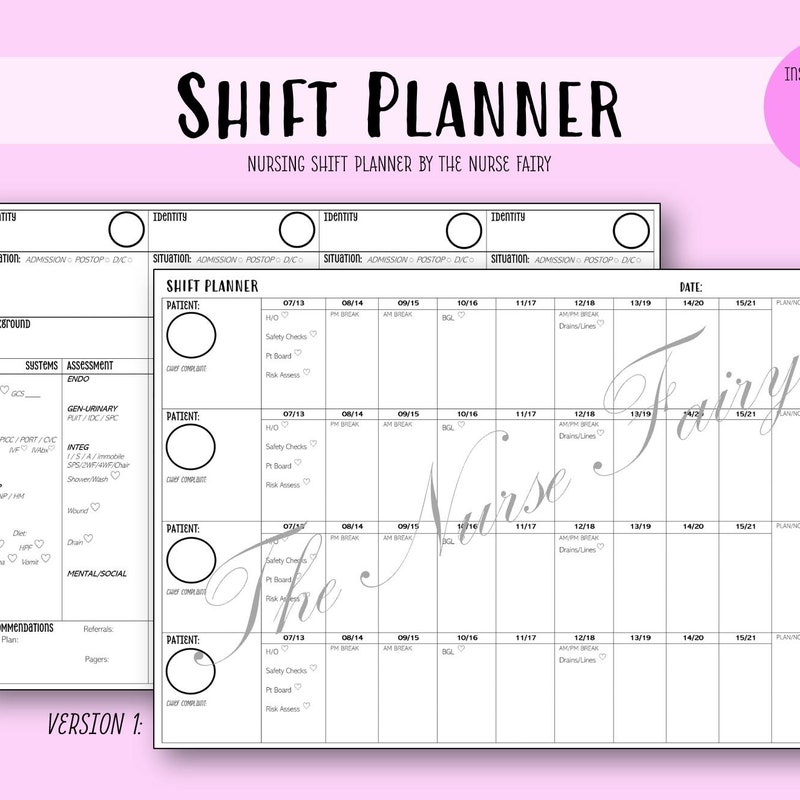 Nurse Planner - Etsy