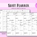 Nurse Shift Planner- Day Shifts (AM + PM) - Hourly Planner and Patient ...