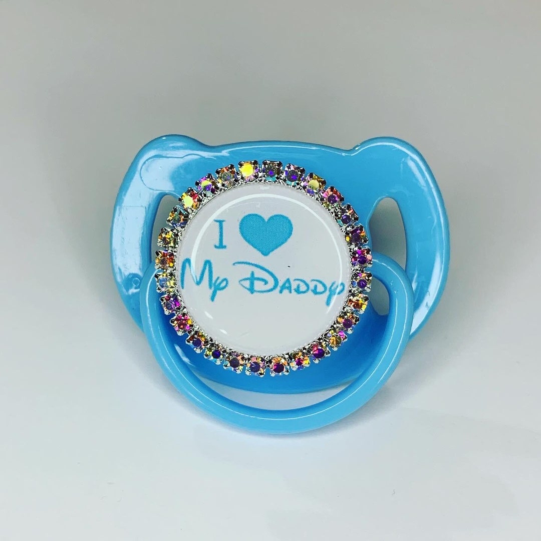 Baby Boy's Blue Personalised Dummy Pacifier Soother Personalise Any ...