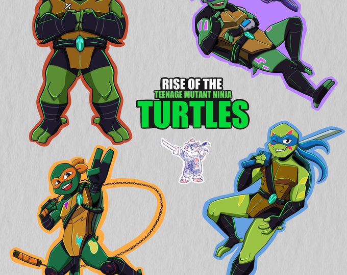 Rize of Tmnt Stickers - Etsy