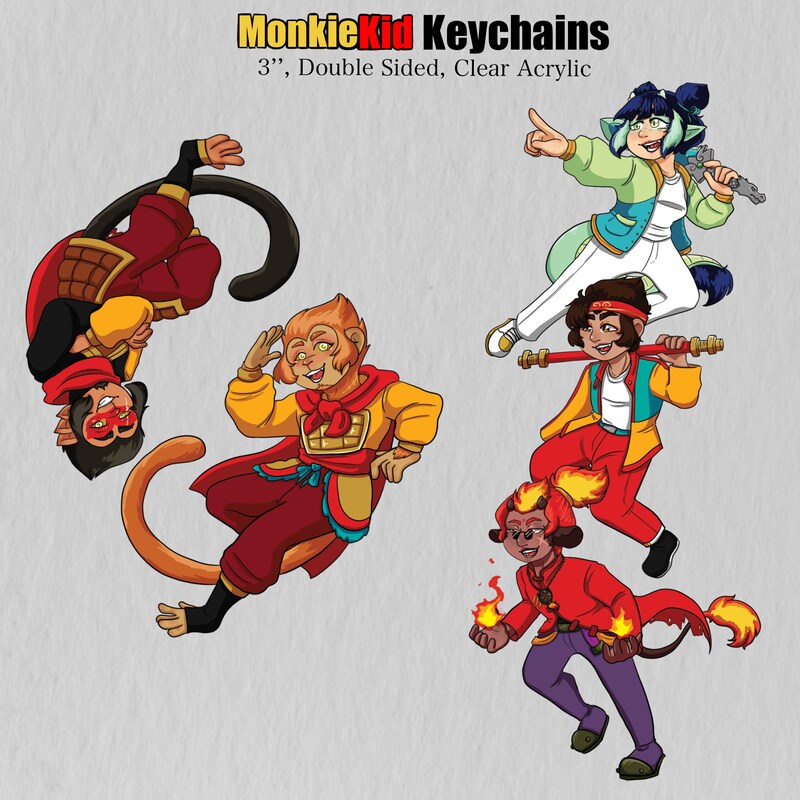 Monkie Kid Keychain - Etsy