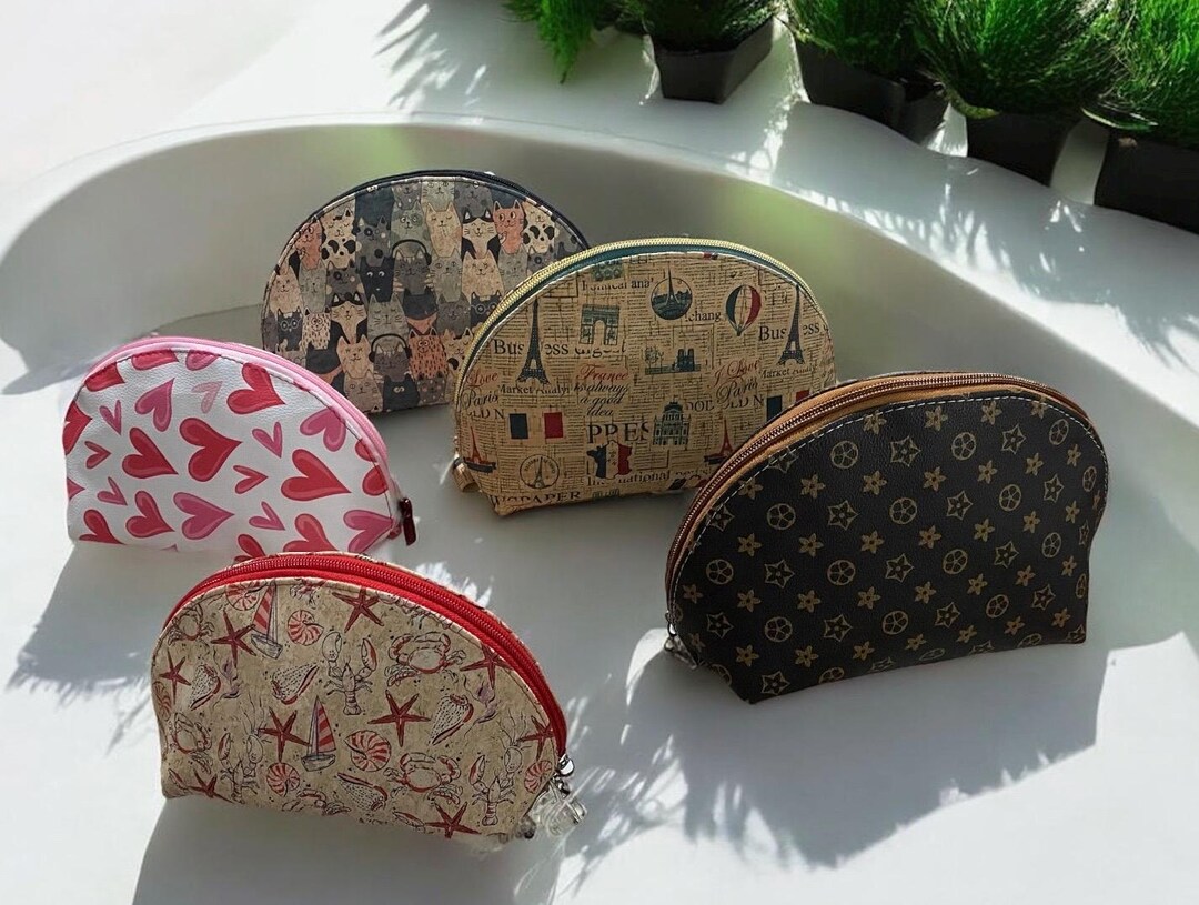 Vinyl and Cork Wide Open Crescent Zip Cases, Multi Use,waterproof ...