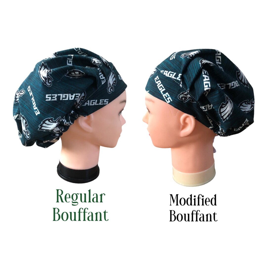 Philadelphia Eagles Football Scrub Hat, Regular & Modified Bouffant Fit ...