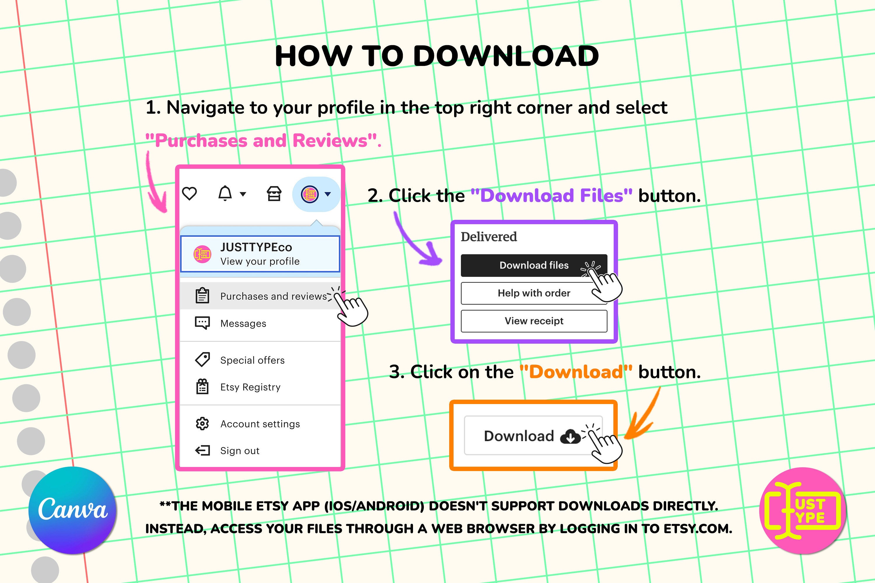 Echo Stacked Alphabet Canva Frame Template Editable Repeat Stacked ...