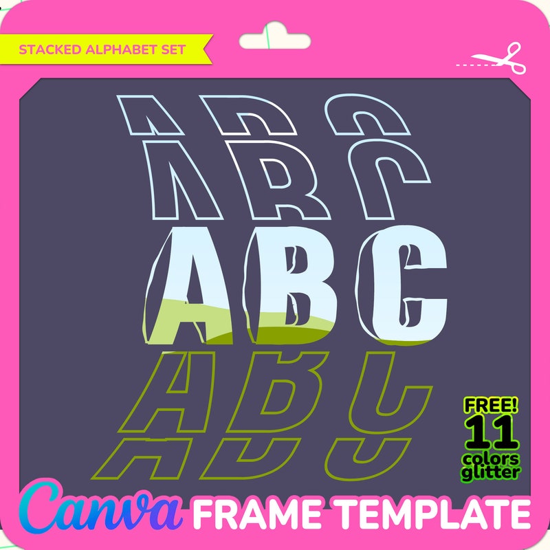 Wavy Text Canva Template - Etsy