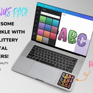 Grime Stacked Alphabet Canva Frame Template Editable Muddy Stacked ...