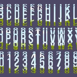 Wheel Stacked Alphabet Canva Frame Template | Editable Roller Stacked ...