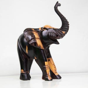 African Traditional Statuettes Elephant African Carving Tribal Art ...