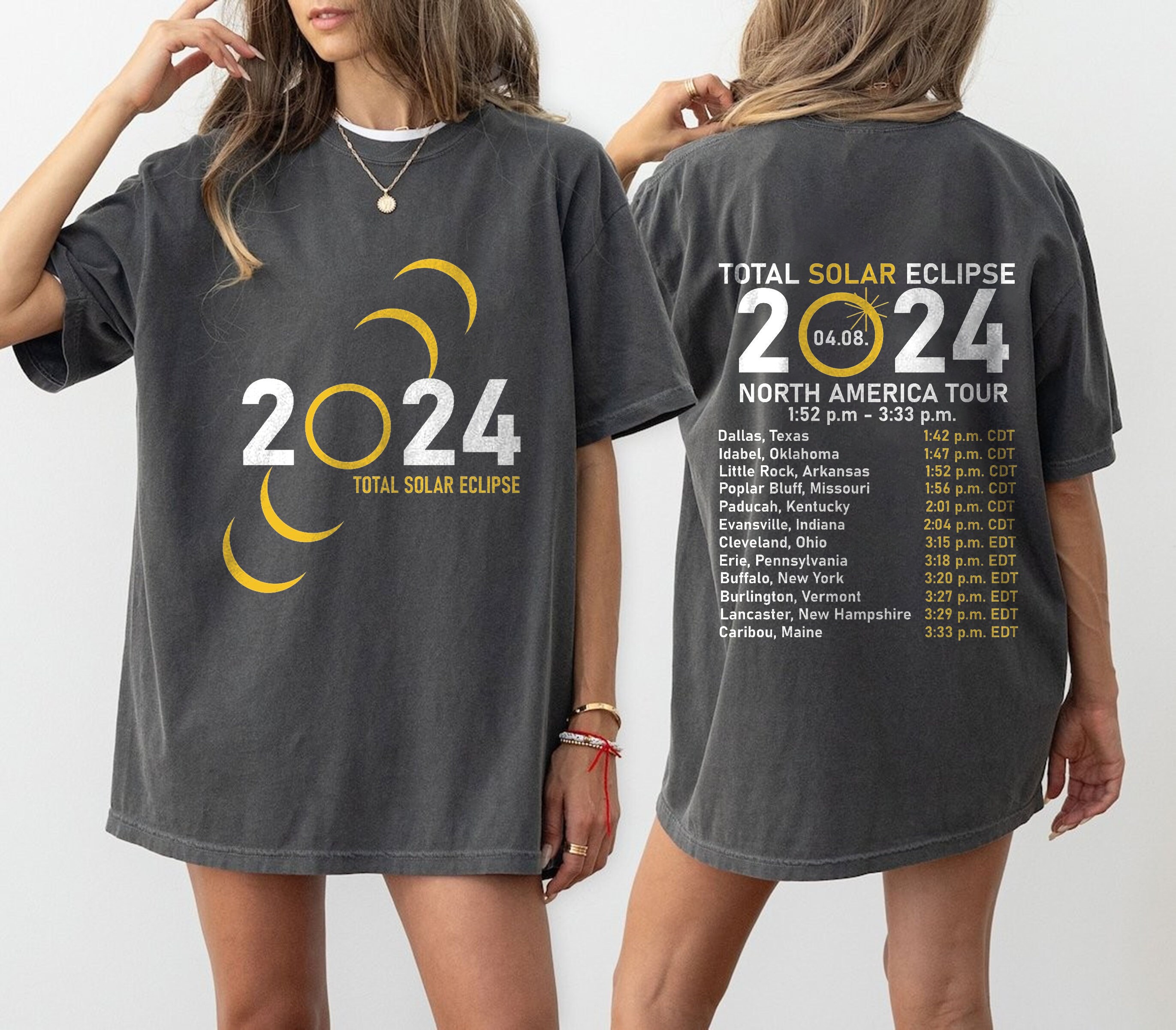 Total Solar Eclipse 2024 Shirt, April 8th 2024 tshirt, Eclipse Event ...