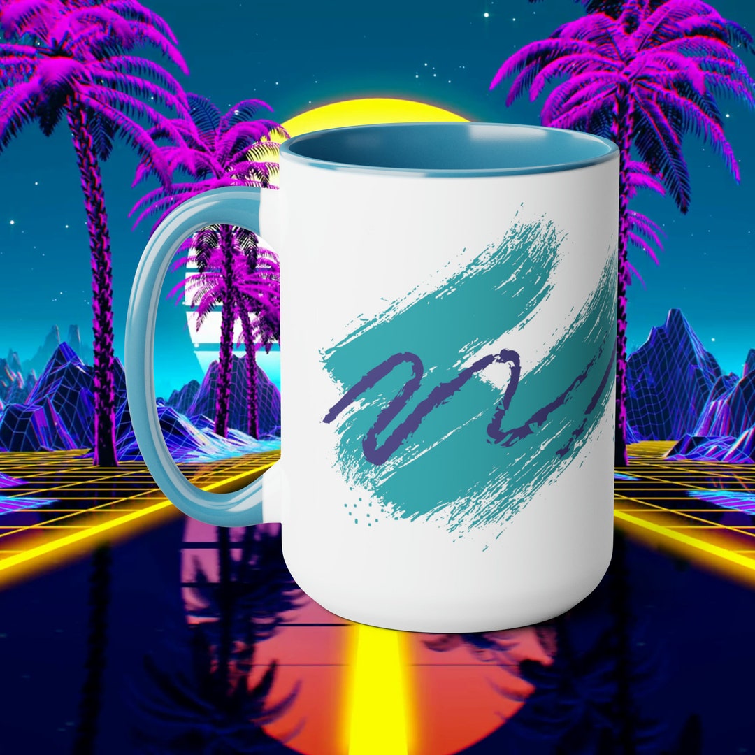 Vintage 80's 90's Paper-ware Paper Cup Design Funny Nostalgia Coffee ...