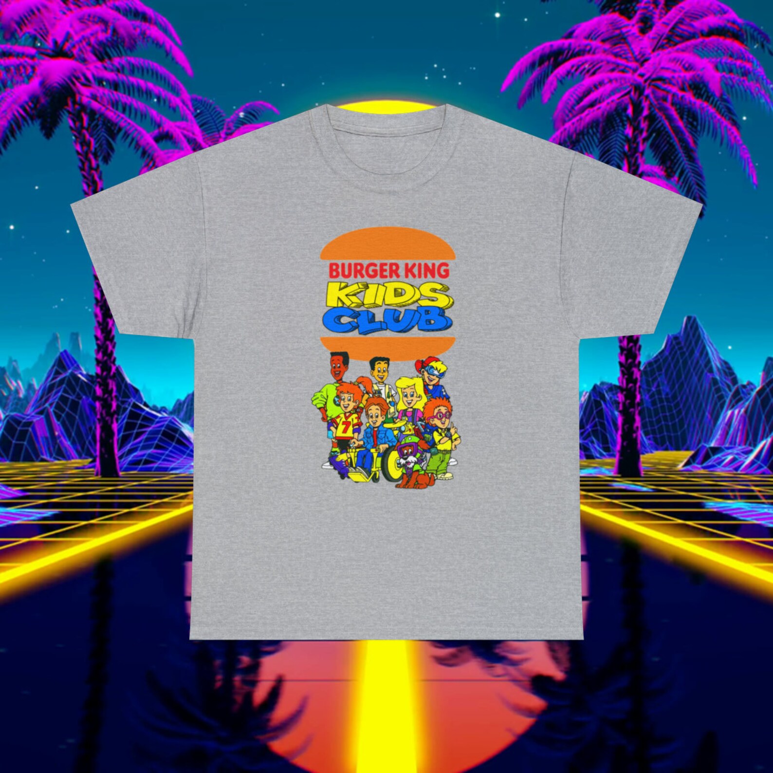 Vintage 90s Burger King Kids Club T-shirt - Retro Nostalgia Tee ...