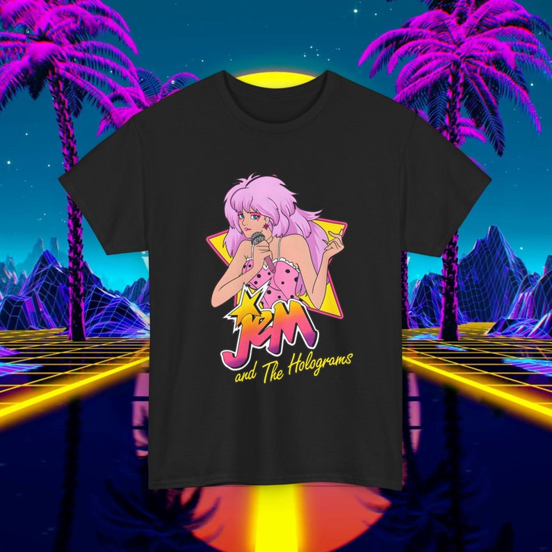 Custom Jem and the Holograms T-shirt Star 80s Vintage Box Art Unisex ... Custom Jem and the Holograms T-shirt Star 80s Vintage Box Art Unisex ...