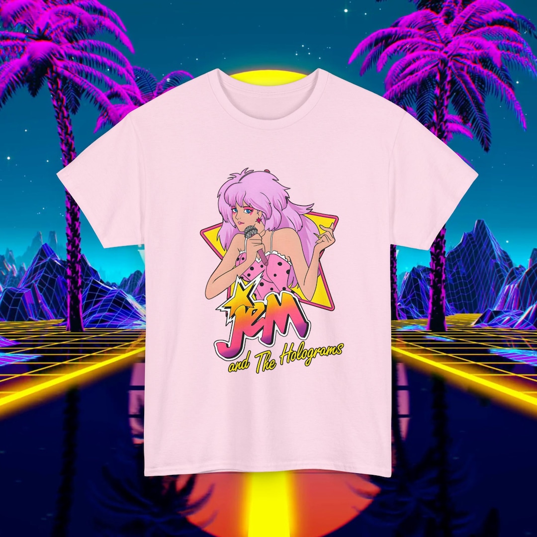 Custom Jem and the Holograms T-shirt Star - 80s Vintage Box Art Unisex ...