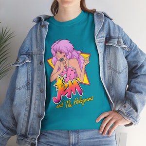 Custom Jem and the Holograms T-shirt Star - 80s Vintage Box Art Unisex ...