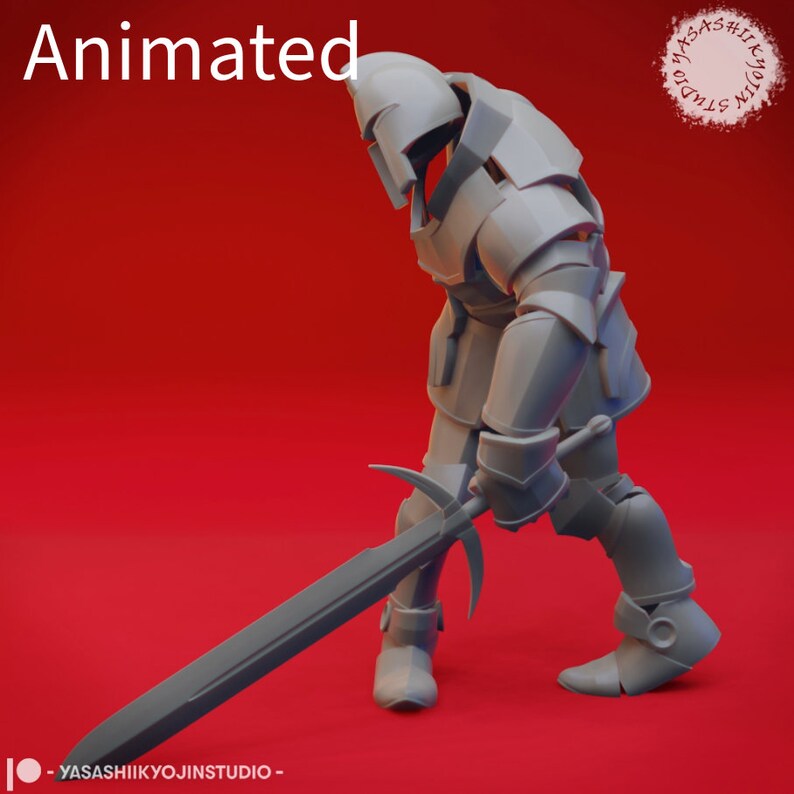 Animated Armor 32/54mm for D&D 5e and Pathfinder Crafted by Yasashii ...
