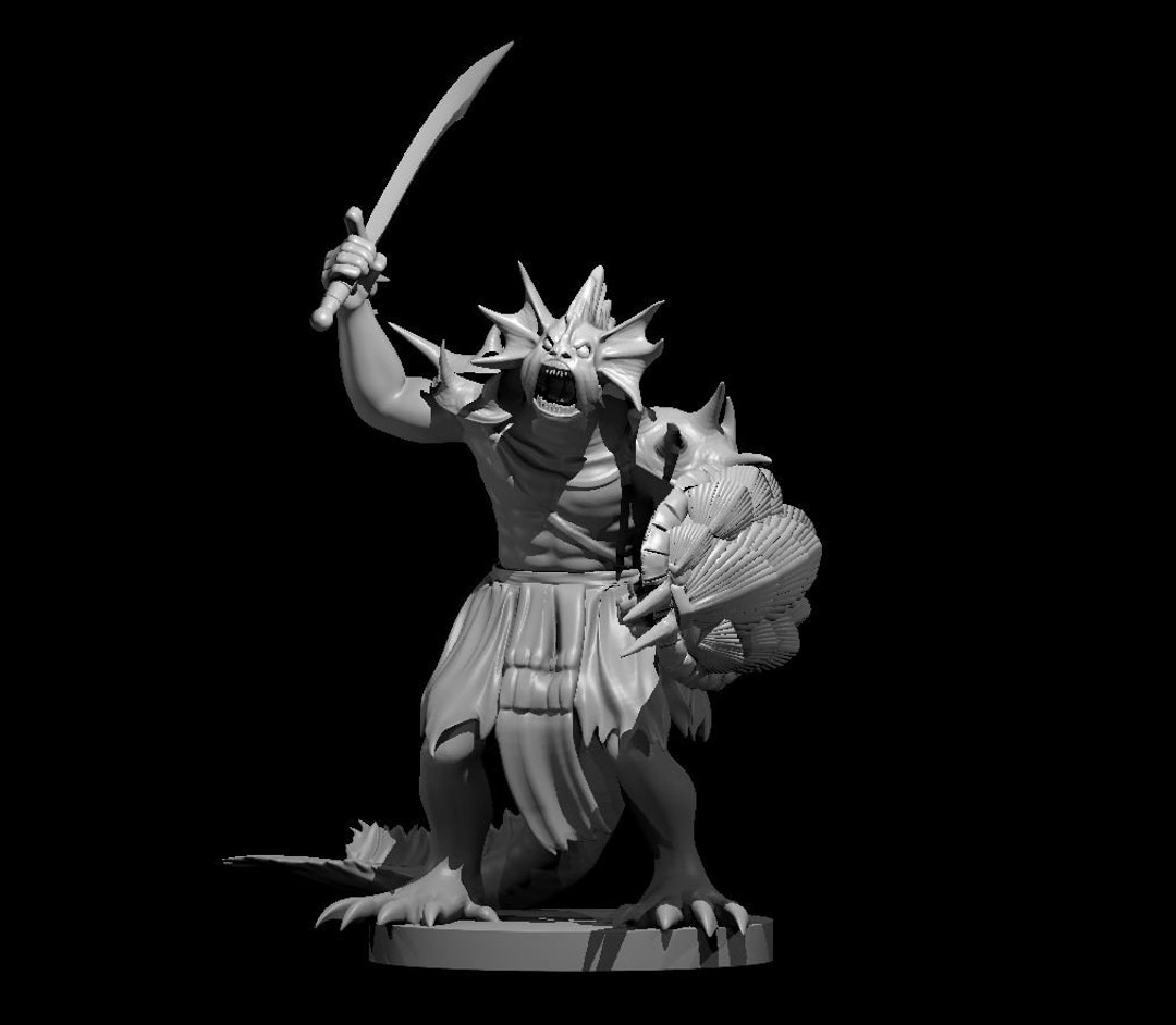 Sahuagin Blademaster for D&D 5e and Pathfinder Crafted by MZ4250 for ...