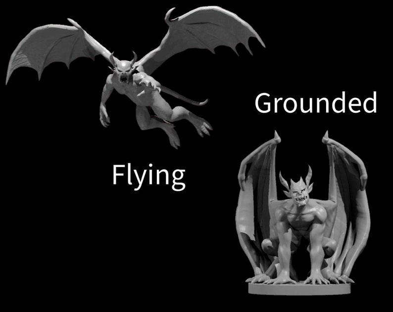 Gargoyle for D&D 5e and Pathfinder Crafted by MZ4250 for Tabletop Roleplaying Adventures - Etsy