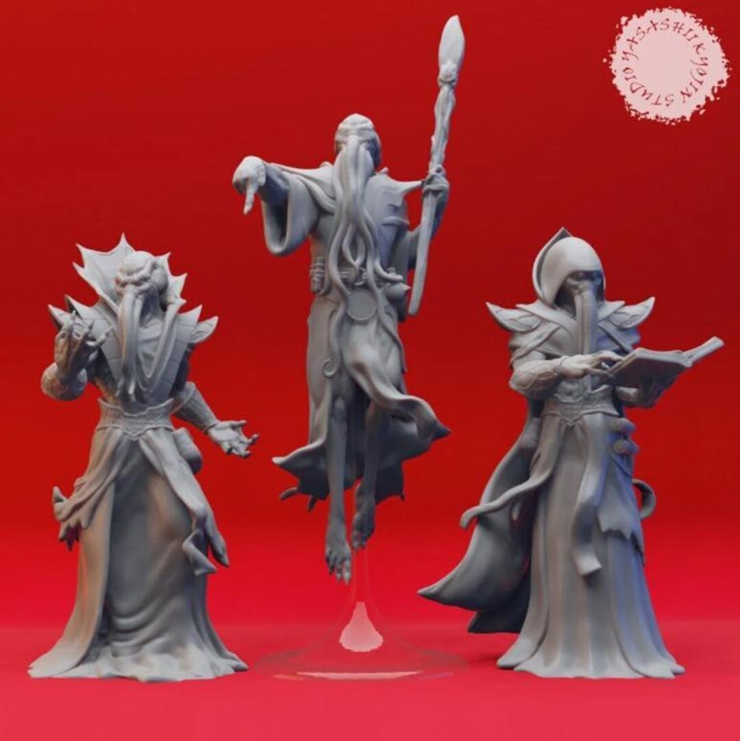 Mind Flayer (chulid) Illithids Aberrations Monster - 32/54mm 3D Printed ...