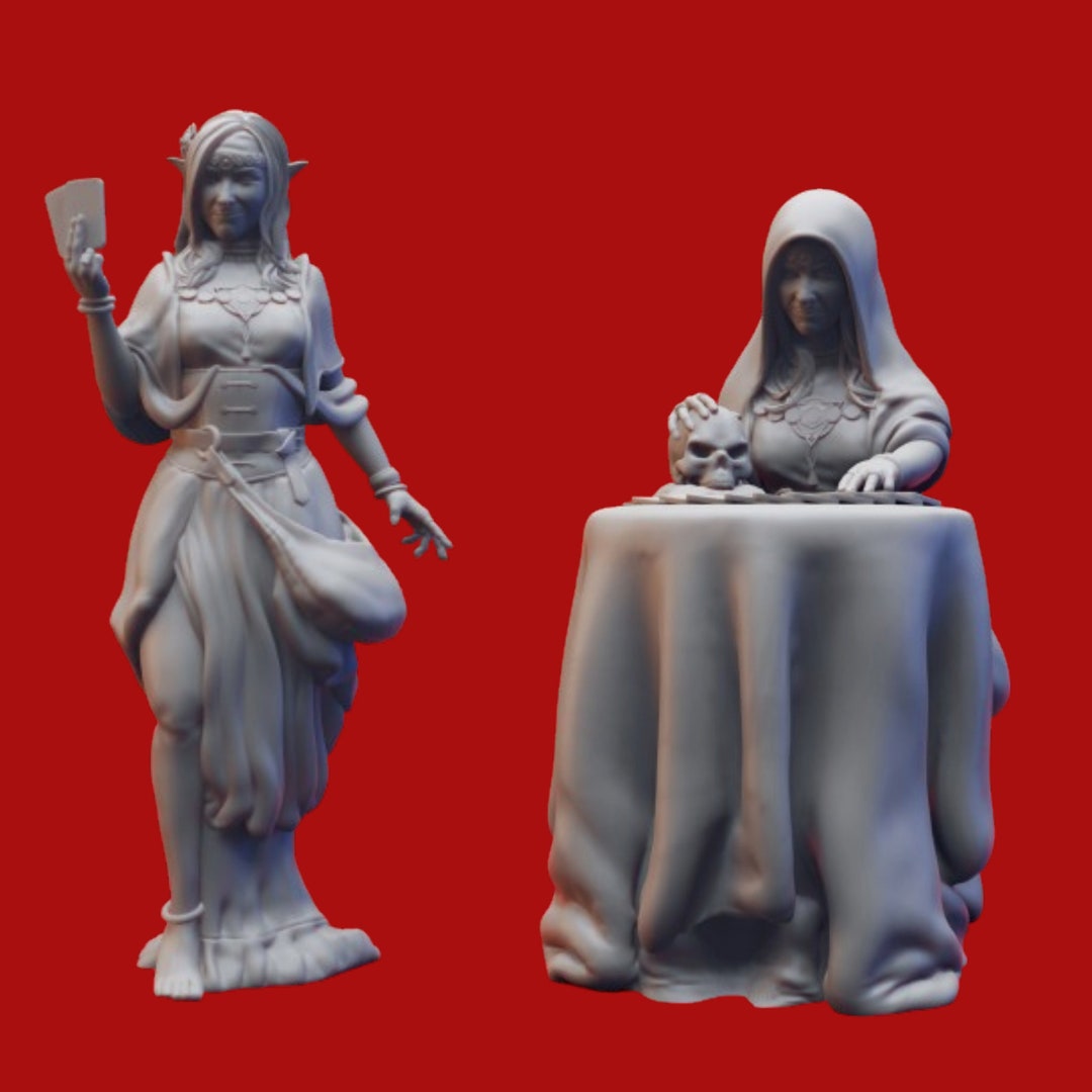Fortune Teller 32mm/54mm Scale for D&D 5e and Pathfinder Crafted by ...
