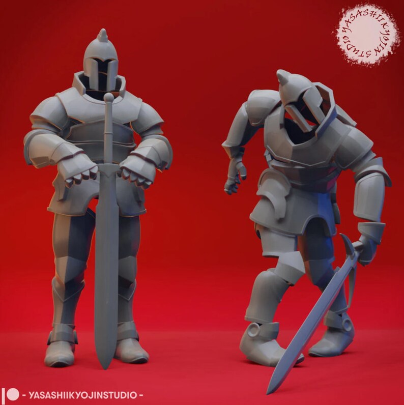 Animated Armor 32/54mm for D&D 5e and Pathfinder Crafted by Yasashii ...