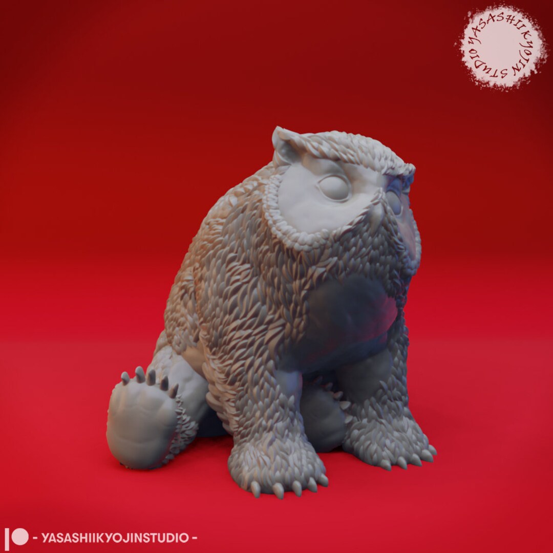 Owlbear Cub 32mm/54mm Scale for Dungeons and Dragons, Tabletop, DND 5e ...