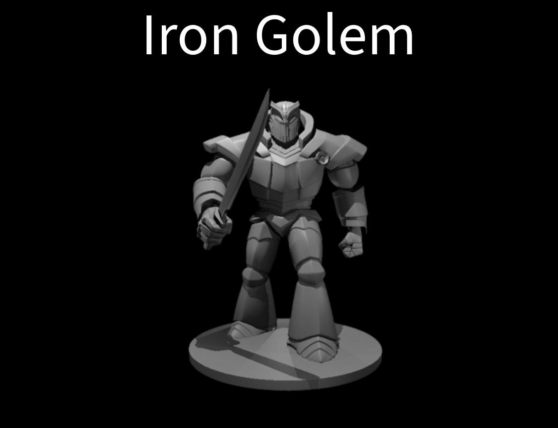 Golem D&D 5e Dungeon's and Dragons 5e Table Top Wargaming Fantasy ...