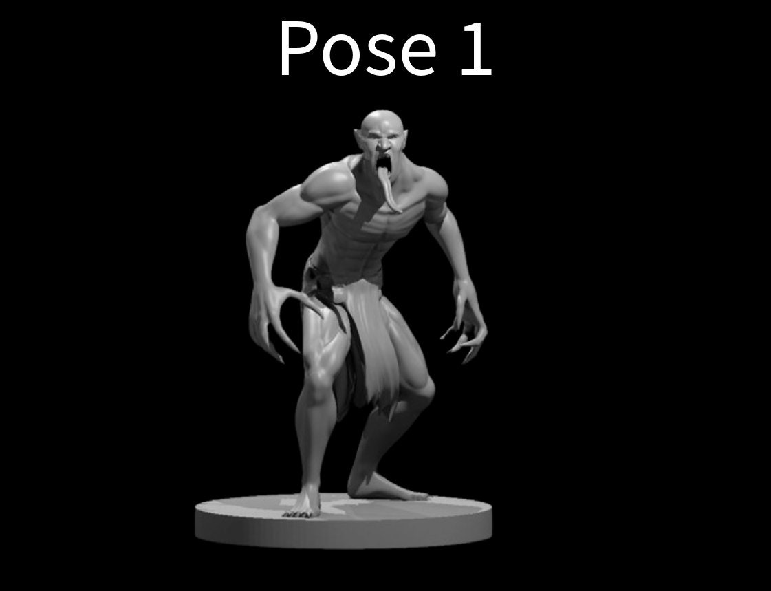 Ghoul D&D 5e Dungeon's and Dragons 5e Table Top Wargaming Fantasy ...