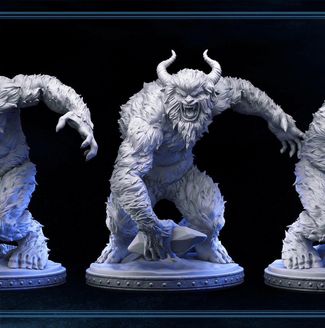 Classic Enemy Yeti for D&D 5e and Pathfinder Crafted by Primal ...