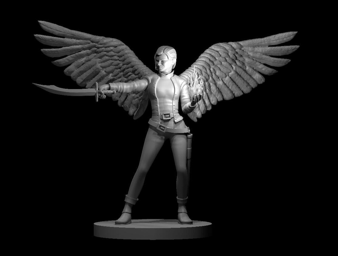 Aasimar Female Hexblade Warlock for D&D 5e and Pathfinder Crafted by ...