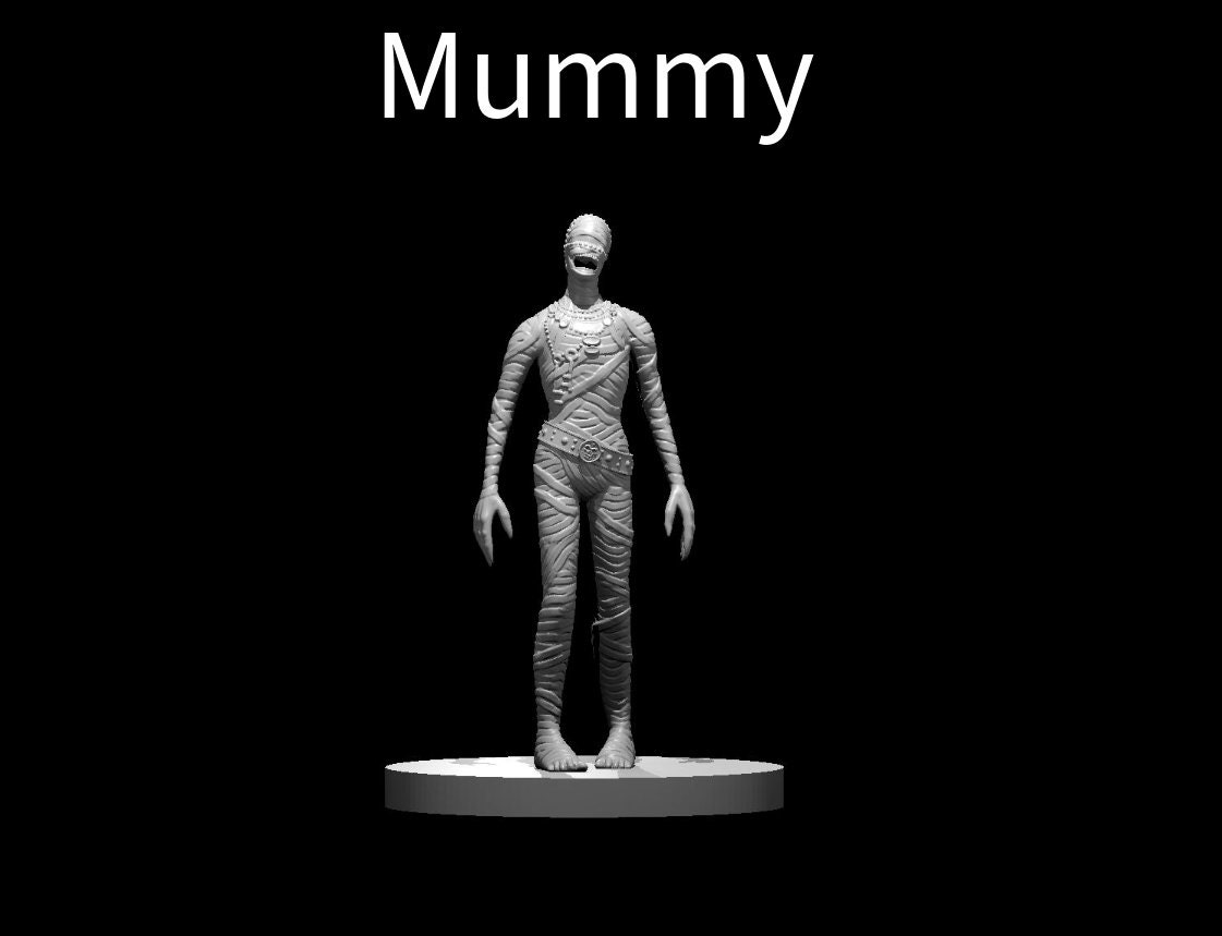 Mummy 32mm Scale for D&D 5e and Pathfinder Crafted by MZ4250 for ...